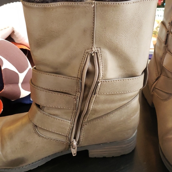 Merona | Shoes | Womens Faux Leather Winter Boots Size 1 | Poshmark